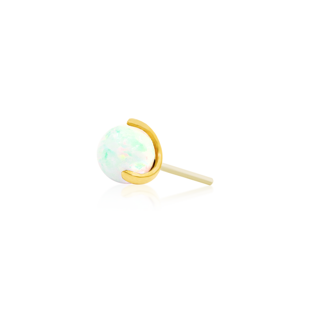 Prong-Set Ball with Opal – Junipurr Jewelry