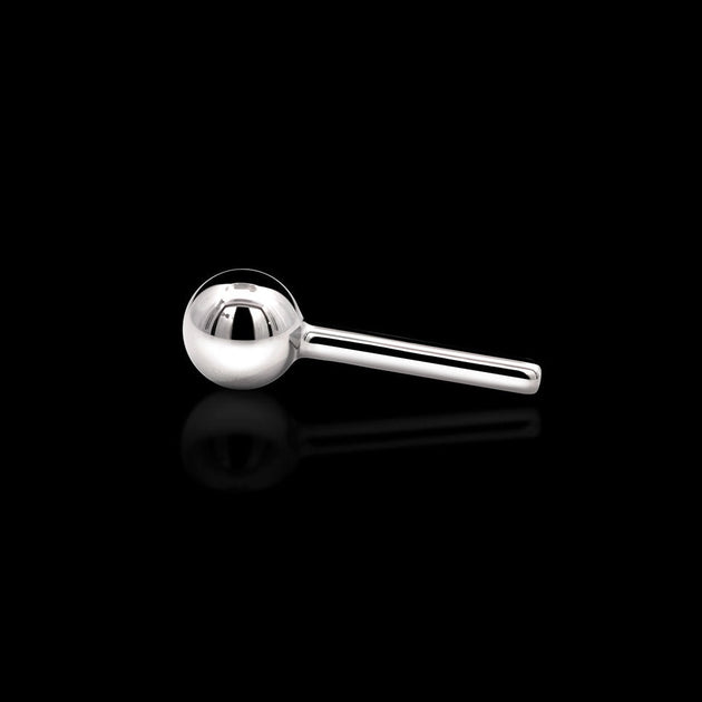 Titanium 16g Barbell with Fixed Ball - Threadless – Junipurr Jewelry