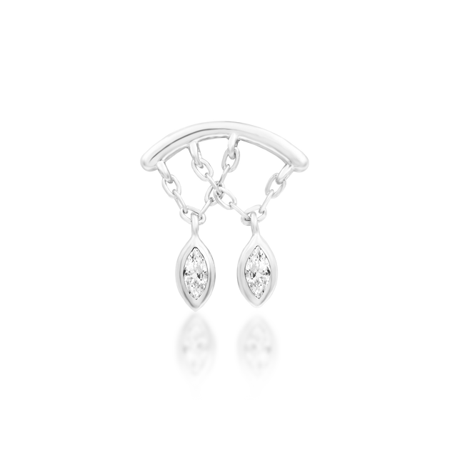 Delphine - White CZ – Junipurr Jewelry