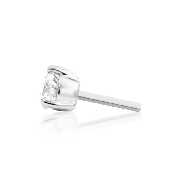 Diamond Prong - White Gold – Junipurr Jewelry