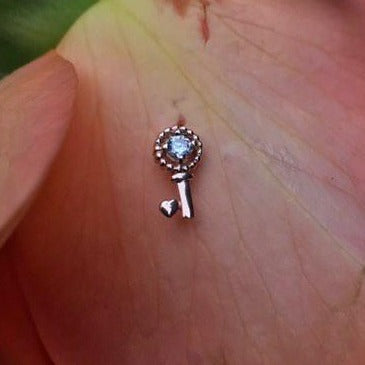 Gold Key with Heart - Rose Gold – Junipurr Jewelry