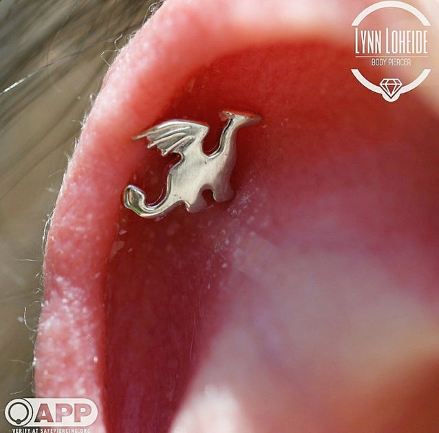 Gold Dragon - White Gold – Junipurr Jewelry